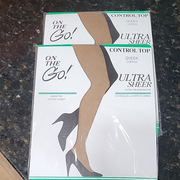 On the go | Accessories | 2 Packs Ultra Sheer Control Top Pantyhose ...